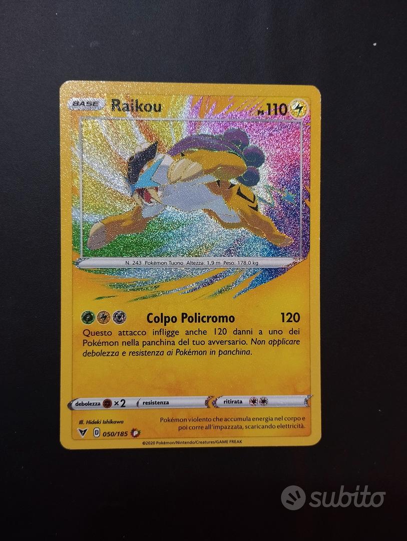 pokemon raikou 050/185 p - Collezionismo In vendita a Milano