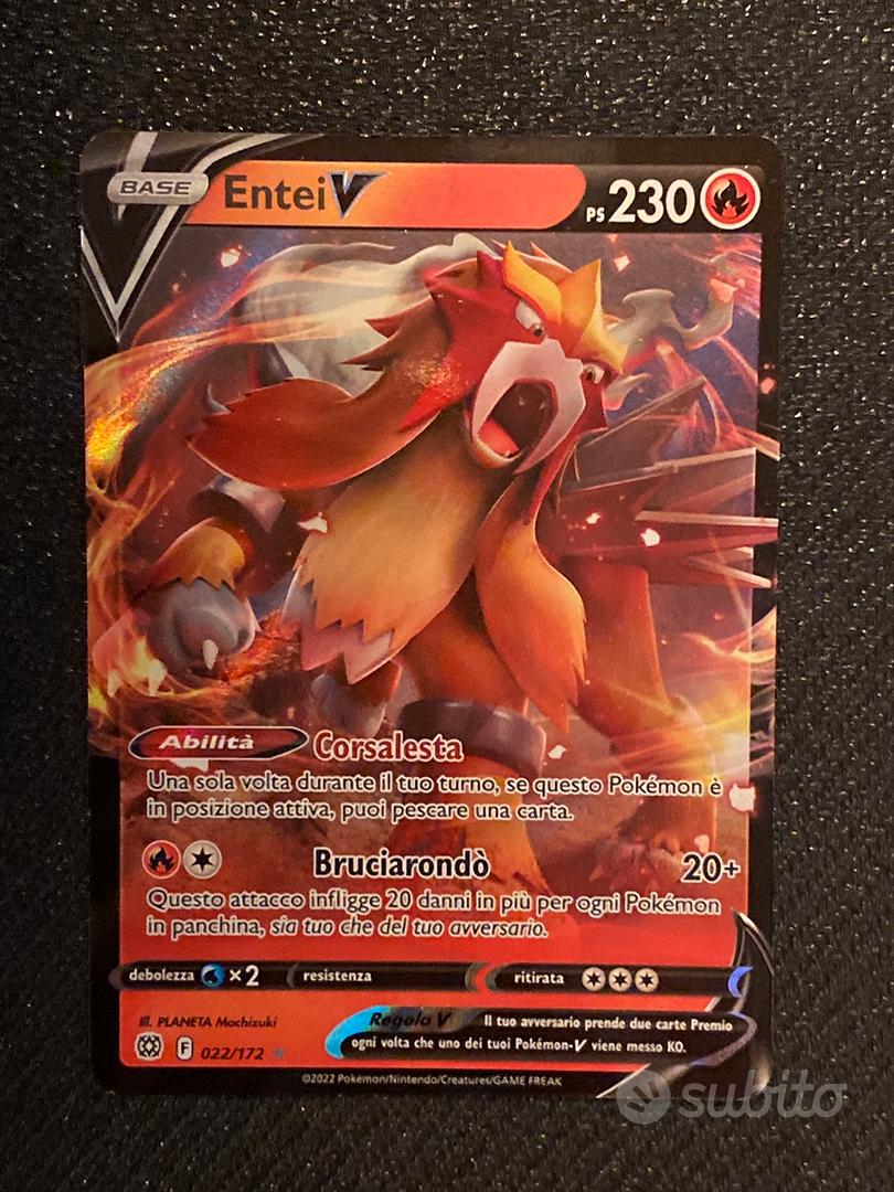 Carta Pokémon Entei V - 022/172 - Collezionismo In vendita a Lecco