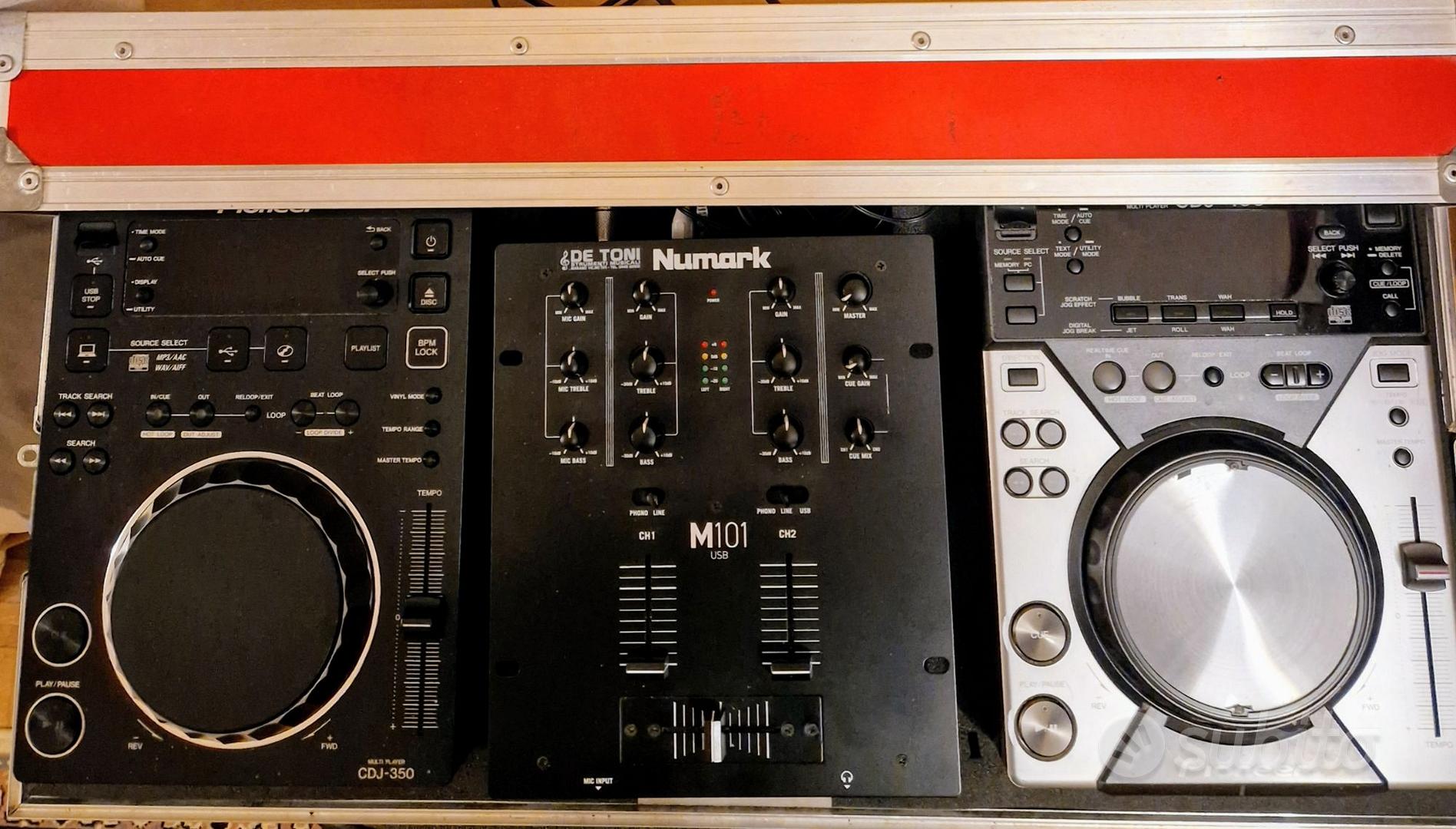 Pioneer CDJ-350 + CDJ 400 + Numark Mixer M101 USB - Audio/Video In ...