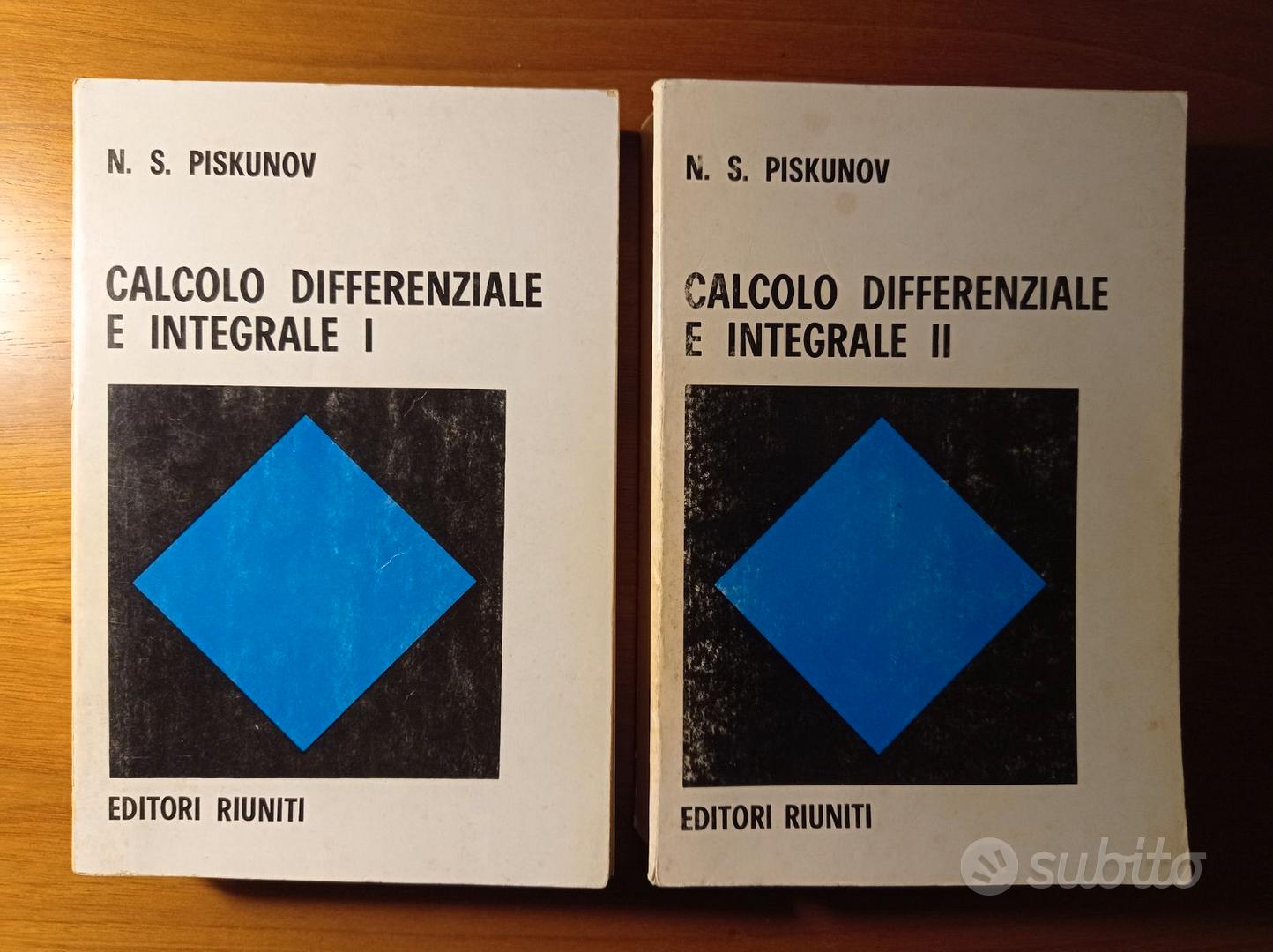 Calcolo differenziale e integrale 1+2 - Piskunov - Libri e Riviste In ...