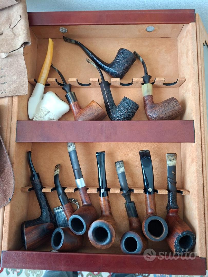 Collezione 24 Pipe + Porta Pipe vintage e astuccio - Collezionismo In ...