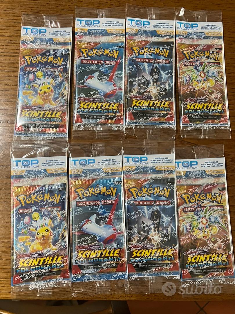 8 bustine Pokemon Scintille Folgoranti - Collezionismo In vendita a Lucca