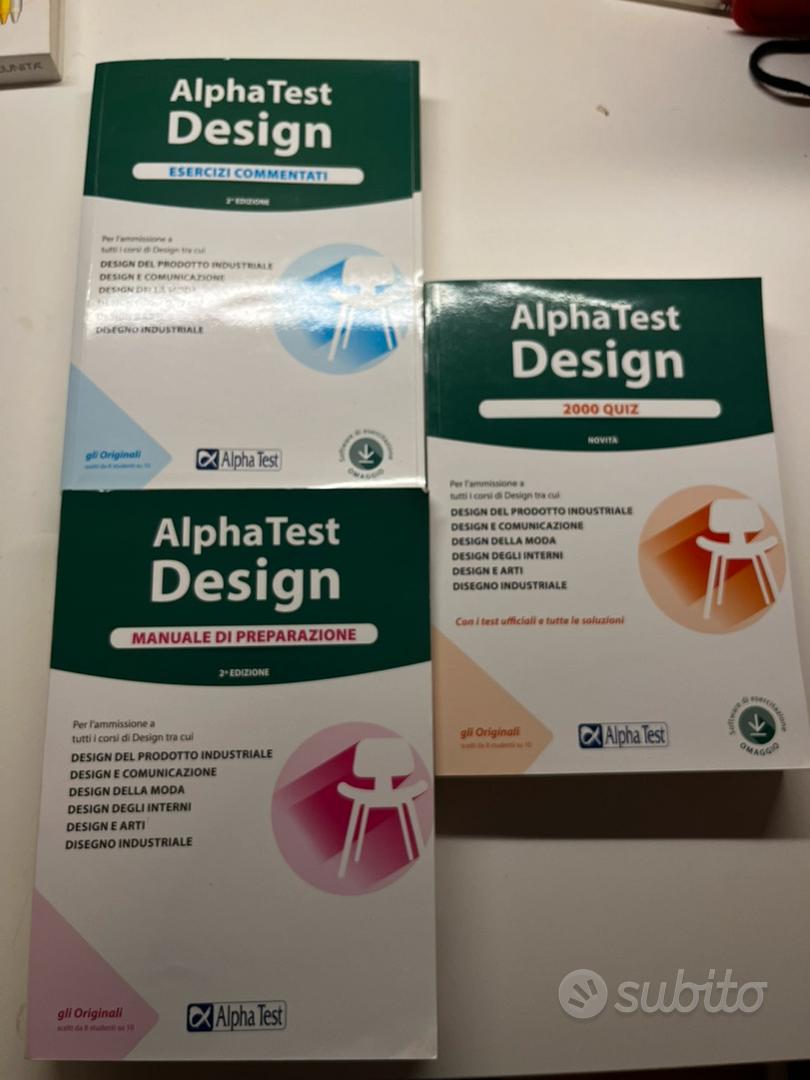 ALPHA TEST DESIGN KIT COMPLETO - Libri e Riviste In vendita a Barletta ...