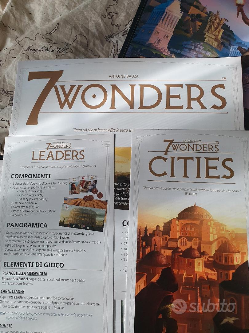 7 Wonders + Leaders + City ITA MEGA PACK - Collezionismo In vendita a Perugia