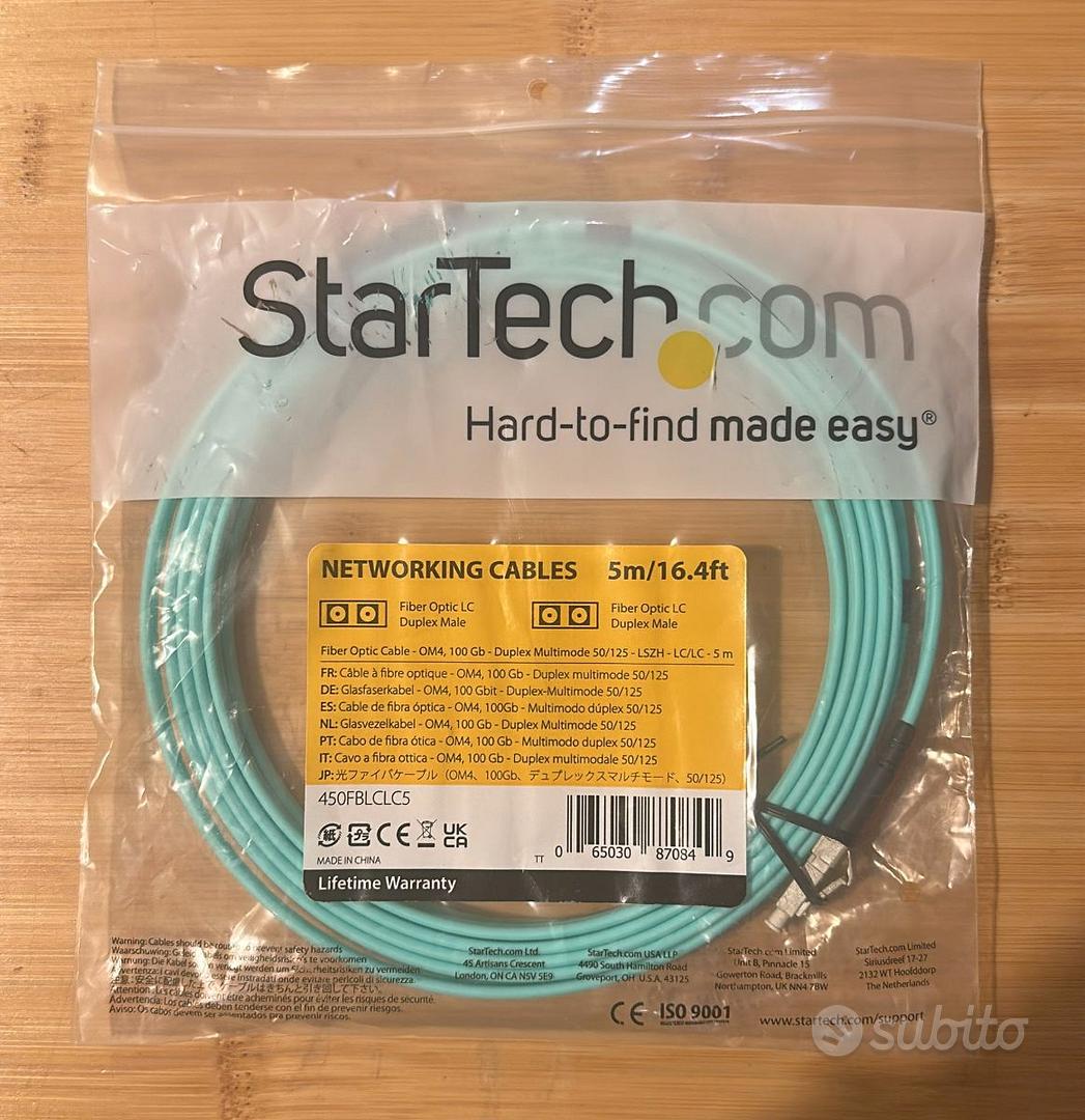 Cavo Fibra Ottica StarTech OM4 - Duplex 100Gb - 5M - Informatica In ...