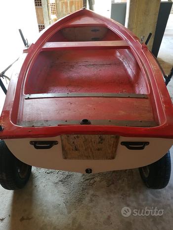 Barca lancia in vetroresina e carrello - Nautica In vendita a Messina