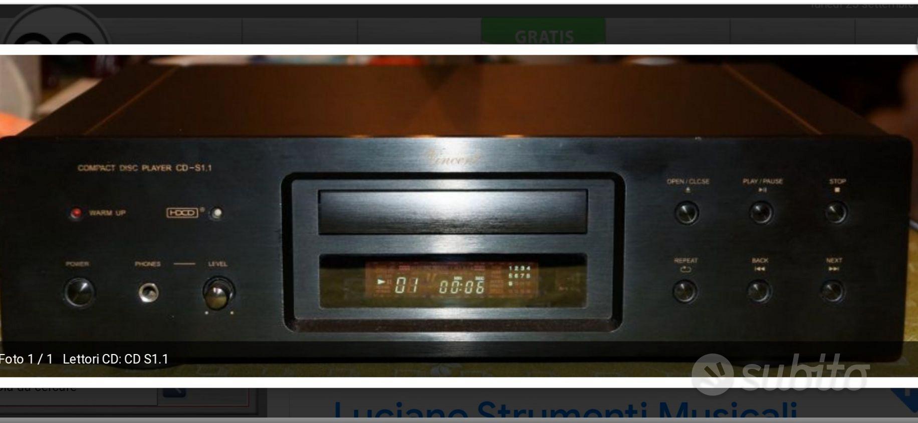 LETTORE CD VINCENT S1.1 - Audio/Video In vendita a Bergamo