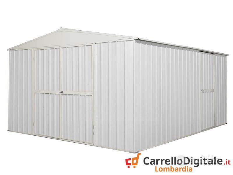 Subito - CarrelloDigitale.it - G. EDILE - Box prefabbricato in acciaio 360x430cm bianco ...