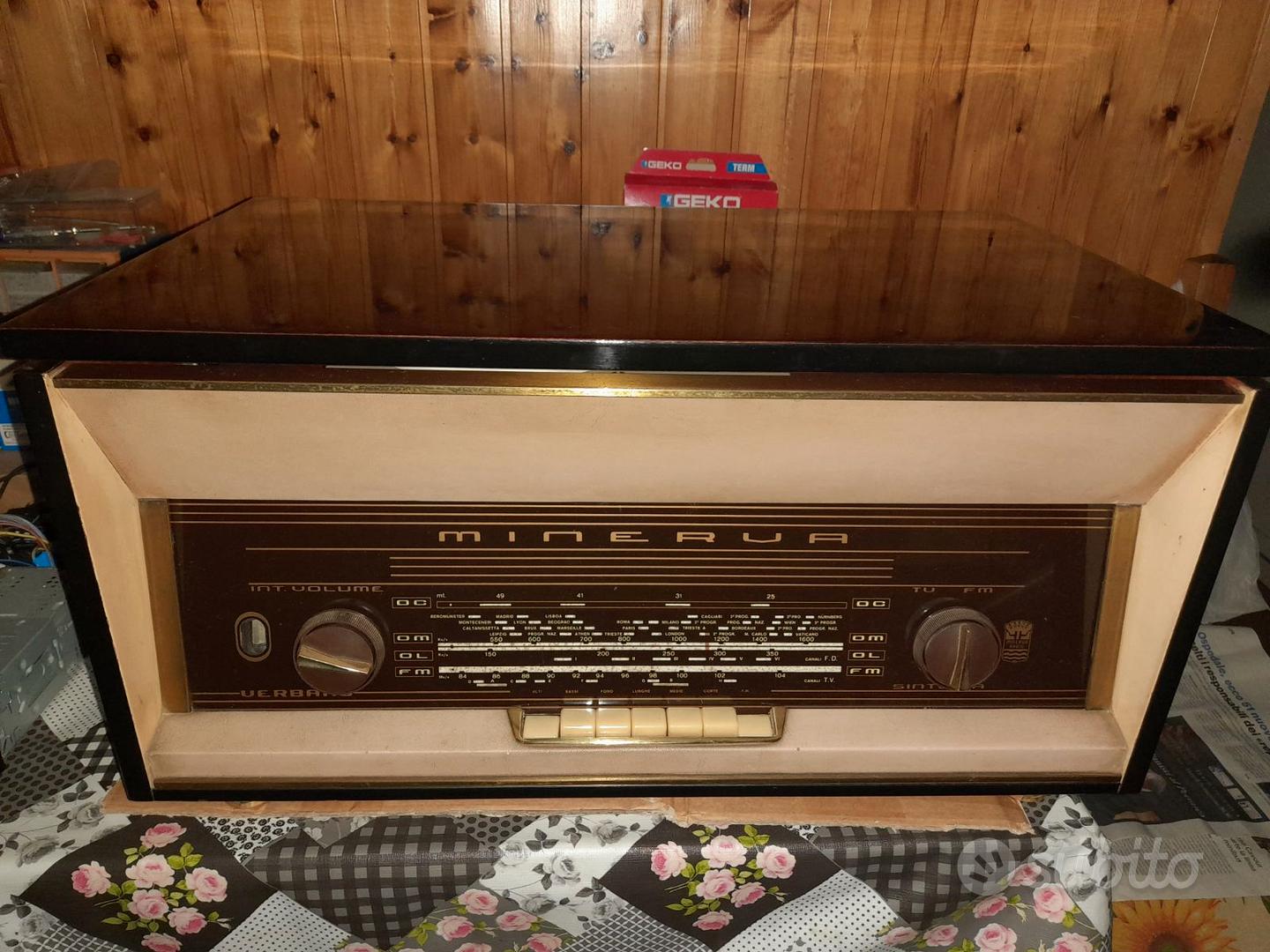radio a valvole minerva con giradischi-Funzionante - Collezionismo In ...