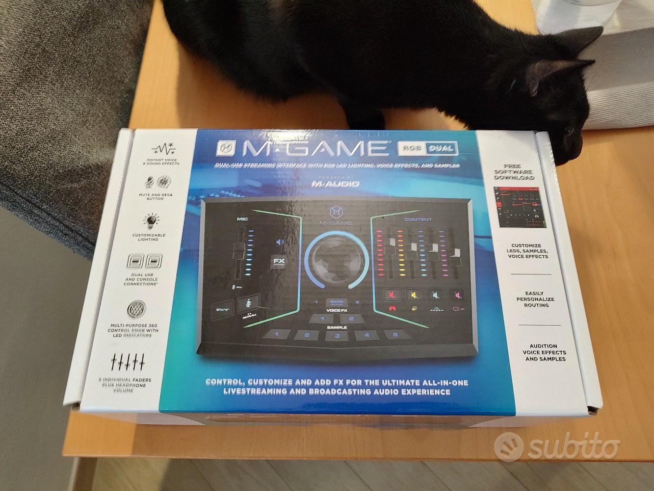 scheda audio esterna USB m-audio "m-game DUAL RGB - Audio/Video In ...