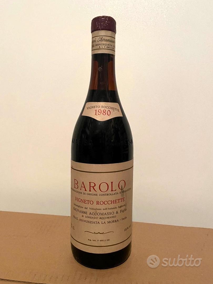 BAROLO Cav. ACCOMASSO vigneto rocchette 1980 - Collezionismo In vendita ...