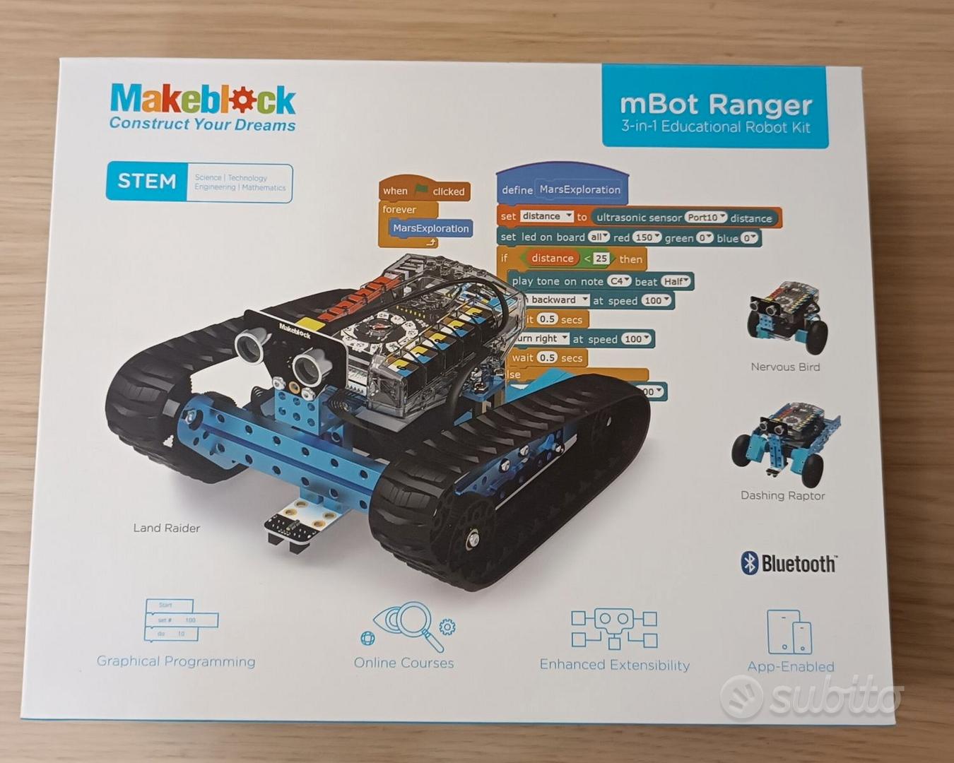 KIT ROBOT EDUCATIVO mBot Ranger (3-in-1) Makeblock - Tutto per i ...