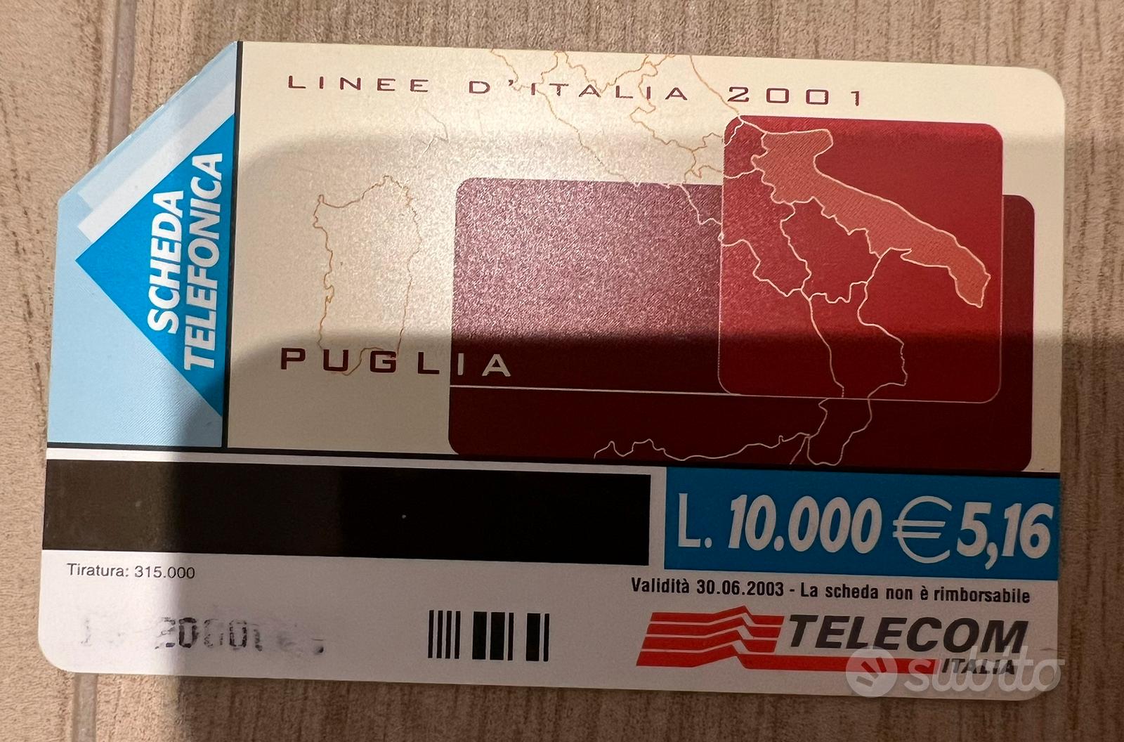 Schede telefoniche rare - Collezionismo In vendita a Teramo