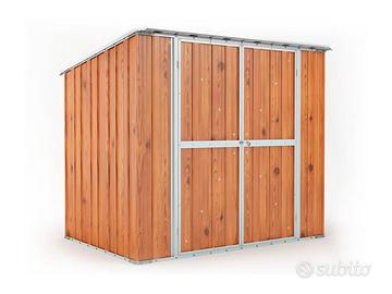 Subito - CarrelloDigitale.it - Casetta in lamiera box Acciaio 231x175cm fin legno - Giardino e ...