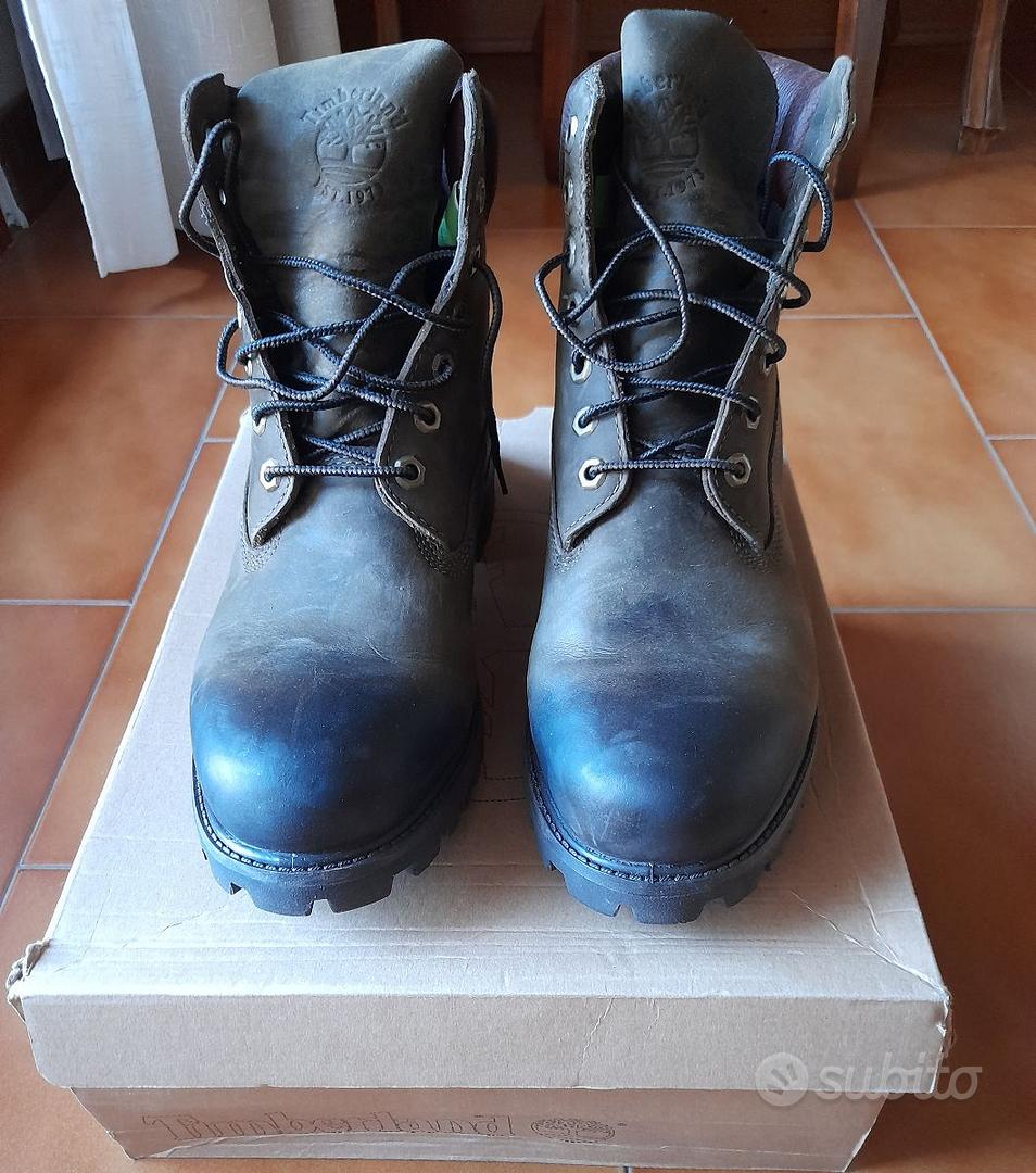 TIMBERLAND VERDE OLIVA PELLE 9 43 - Abbigliamento e Accessori In ...