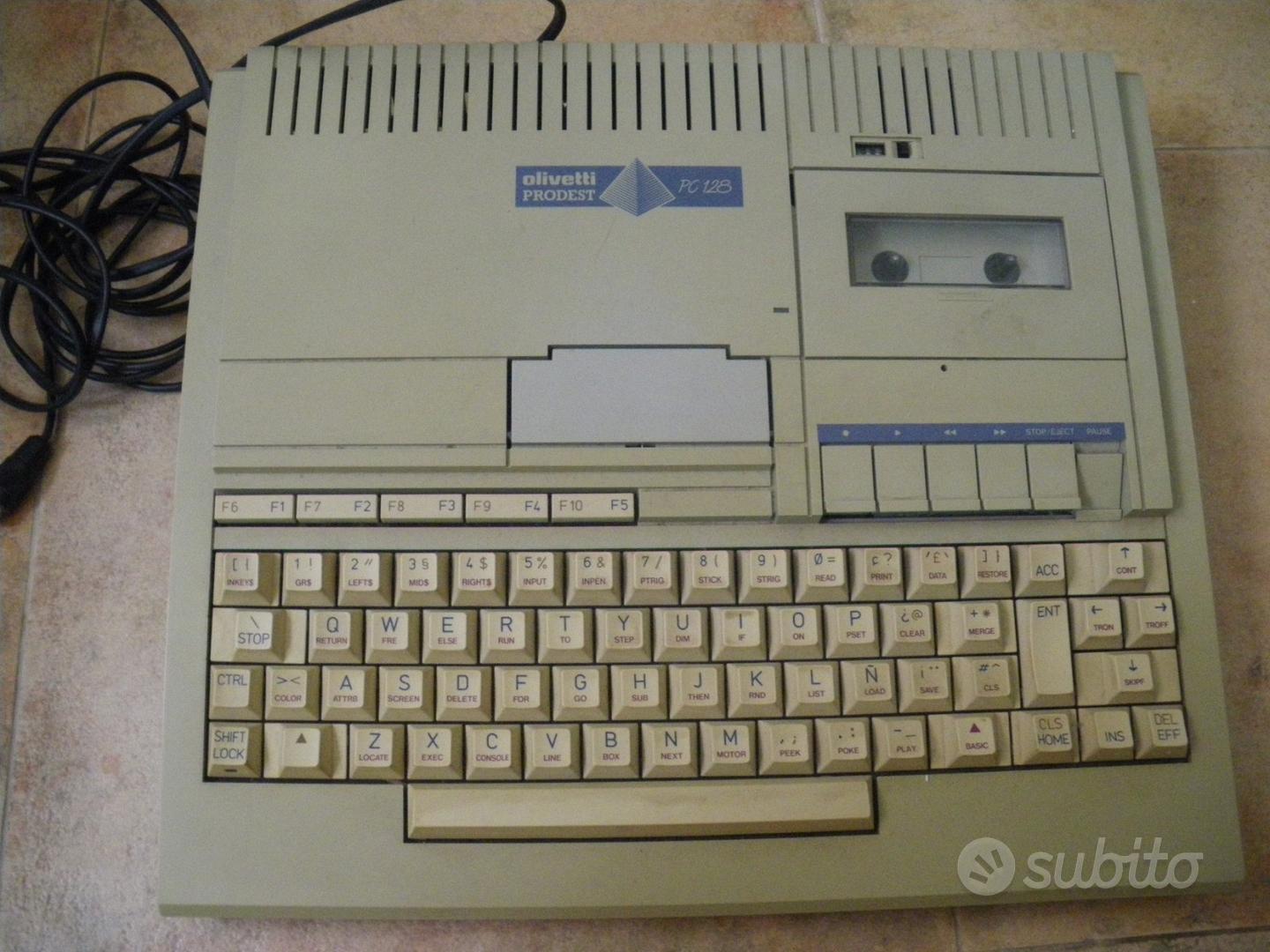 PC Olivetti 128 con giochi originali e ColorPaint - Informatica In ...