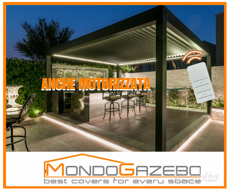 Subito - Mondo Gazebo .it - Pergola Bioclimatica lamelle apribili ...