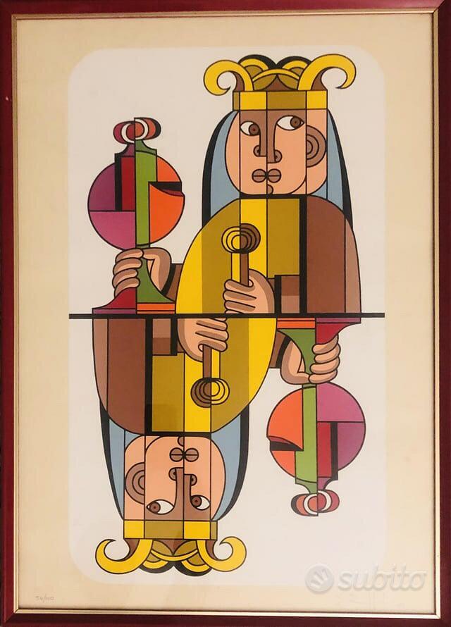 Sergio Ruffolo serigrafia litografia 1974 - Collezionismo In vendita a ...