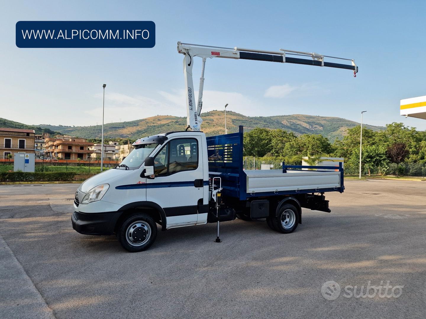 Subito - ALPICOMM - Iveco daily 35c15 con gru e ribaltabile - Veicoli ...