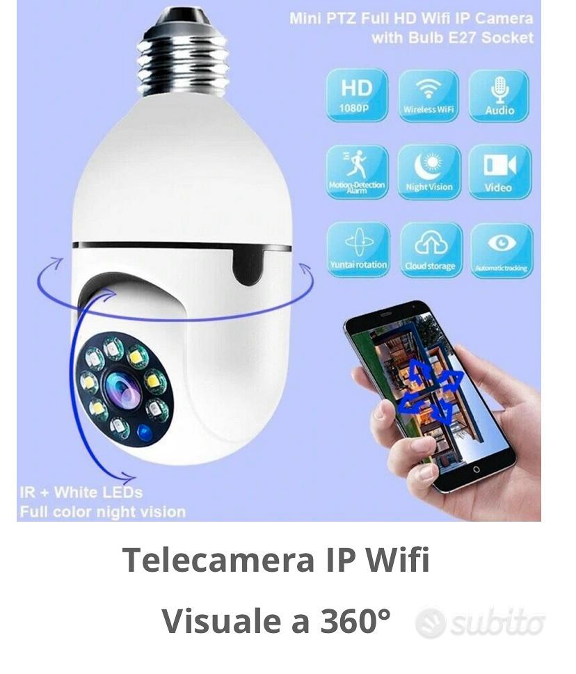Telecamera IP Wifi Visuale a 360° - Audio/Video In vendita a Reggio ...