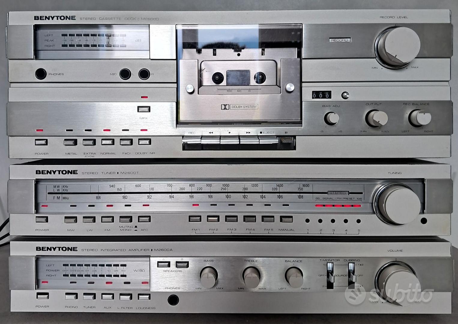 ⚡️STEREO BENYTONE AMPLIFICATORE TAPE RADIO - Audio/Video In vendita a Udine