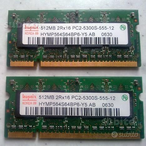 RAM DDR2 512 HYNIX per portatile - Informatica In vendita a Grosseto