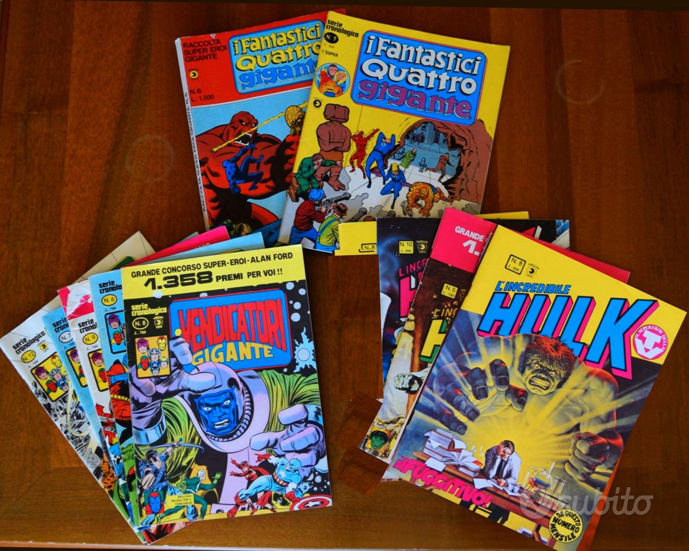 10 ‘Giganti’ ed Corno (Hulk, F4, Vendicatori) - Collezionismo In ...