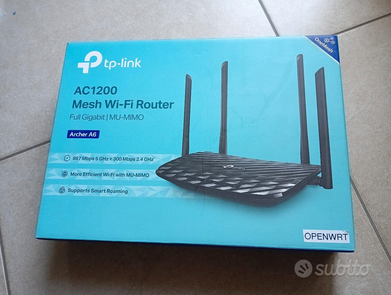 Tplink Archer A6 Router Wifi dual band - OPENWRT - Informatica In ...