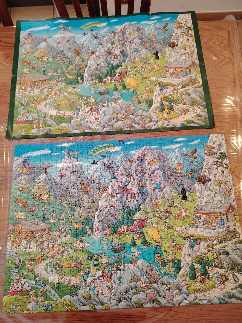 Puzzle Heye “Alpine Fun” – disegno di Tanck – 1000 - Collezionismo In ...