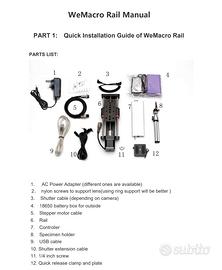 slitta foto stacking WeMacro e tubo Raynox DCR-150 - Fotografia In ...