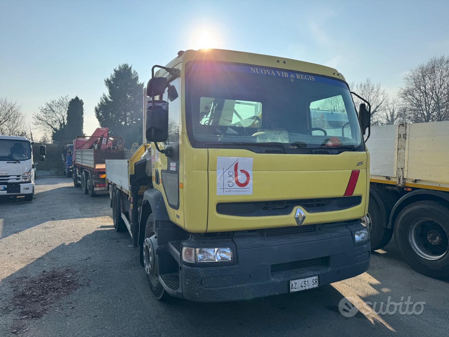 Subito - NUOVA VIB SRL - RENAULT PREMIUM 180.26 cassone fisso e gru ...