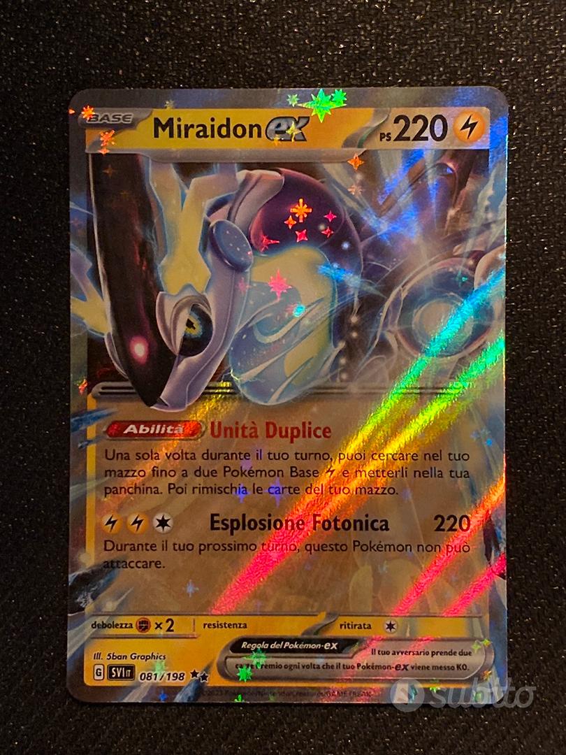 Carta Pokémon Miraidon EX - 081/198 - Collezionismo In vendita a Lecco