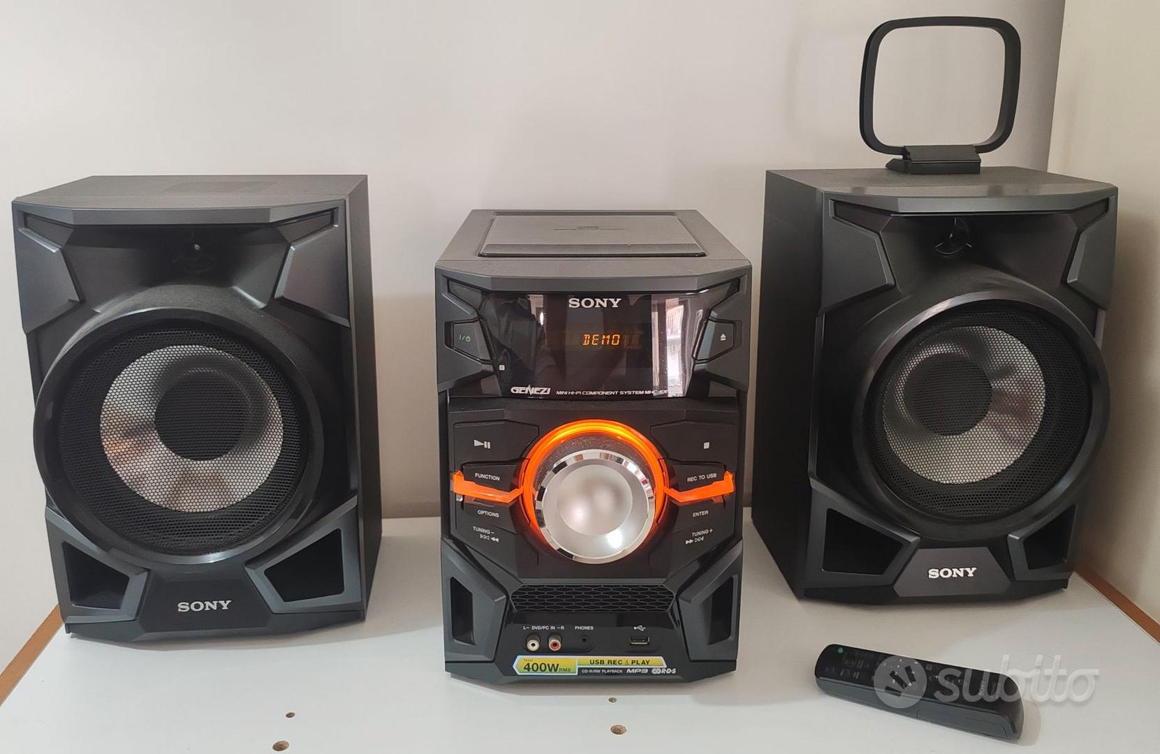 Stereo Sony 400w RMS Mini Hi-Fi MHC-EX 700. - Audio/Video In vendita a Roma