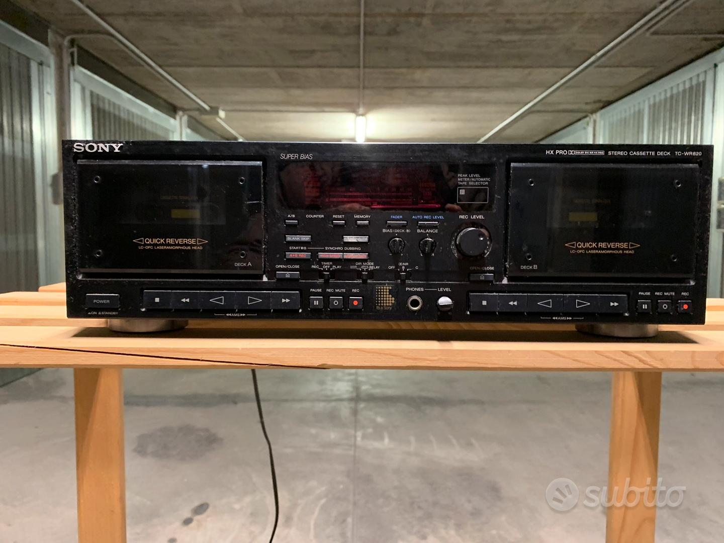 Doppia piastra Sony TC-WR 820 - Audio/Video In vendita a Pesaro e Urbino