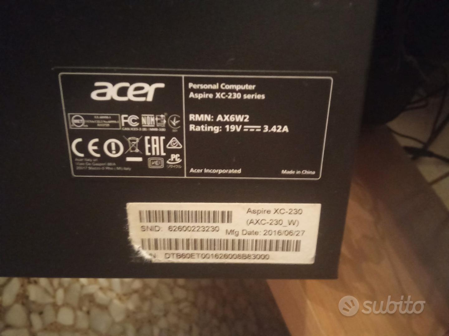 Computer fisso acer - Informatica In vendita a Bari