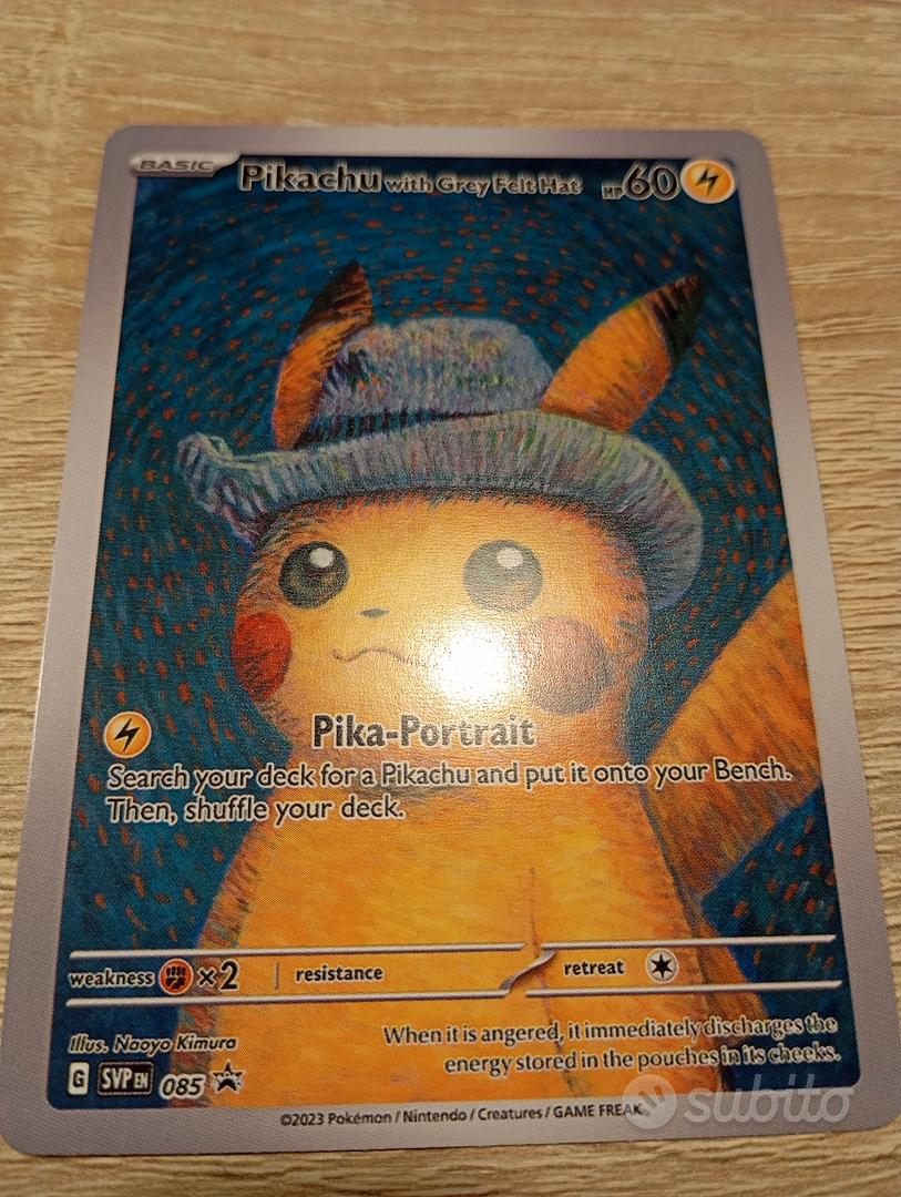 Carta Pokémon Pikachu with Grey Felt Hat - Collezionismo In vendita a ...