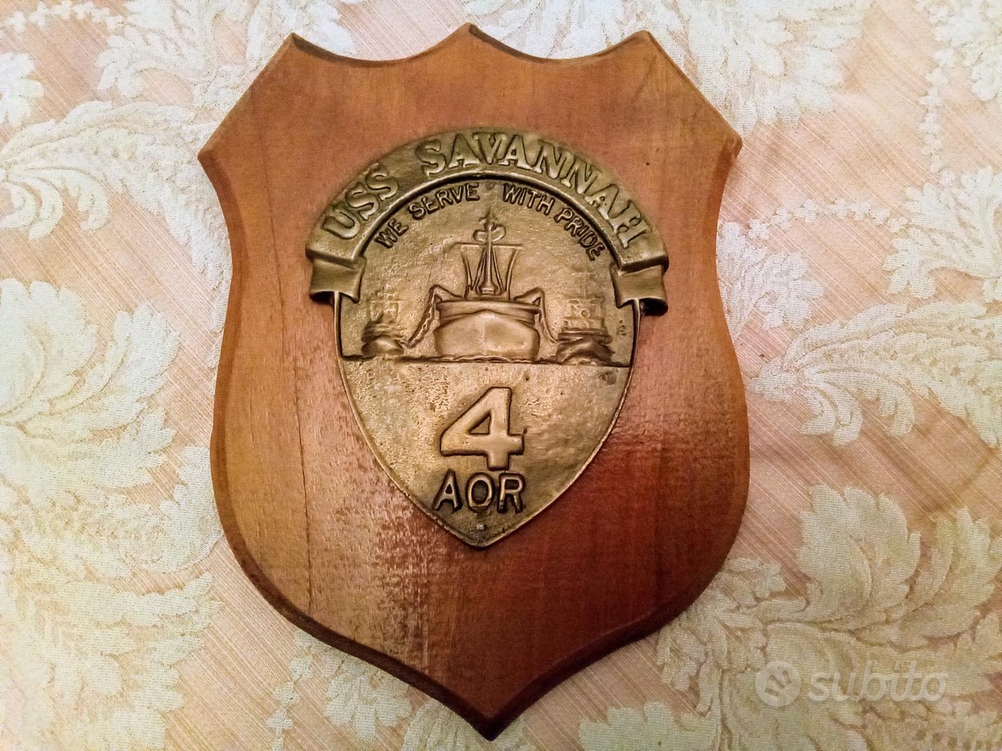 Crest Marina Militare Americana U SS Savannah raro - Collezionismo In ...