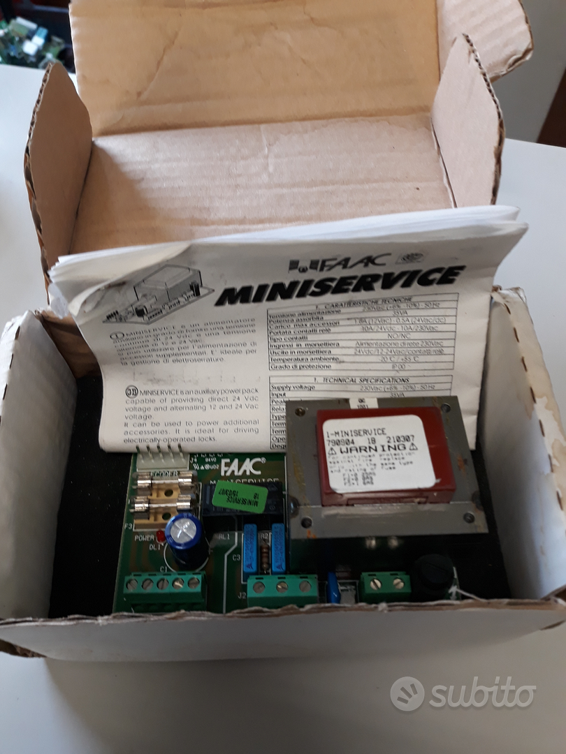 Trasformatore FAAC MINISERVICE - Giardino e Fai da te In vendita a Bergamo