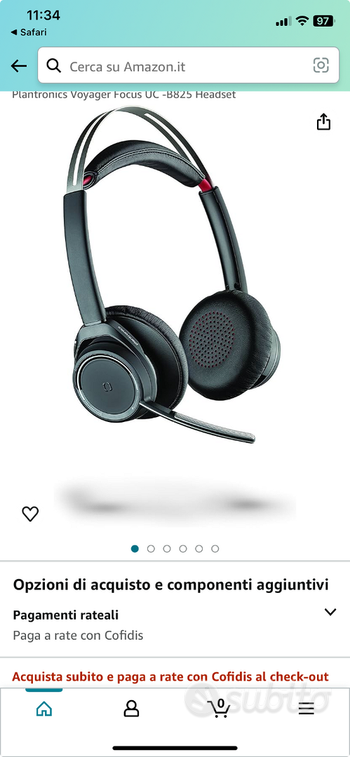Cuffie Plantronics Voyager Focus bluetooth Nuove - Audio/Video In ...