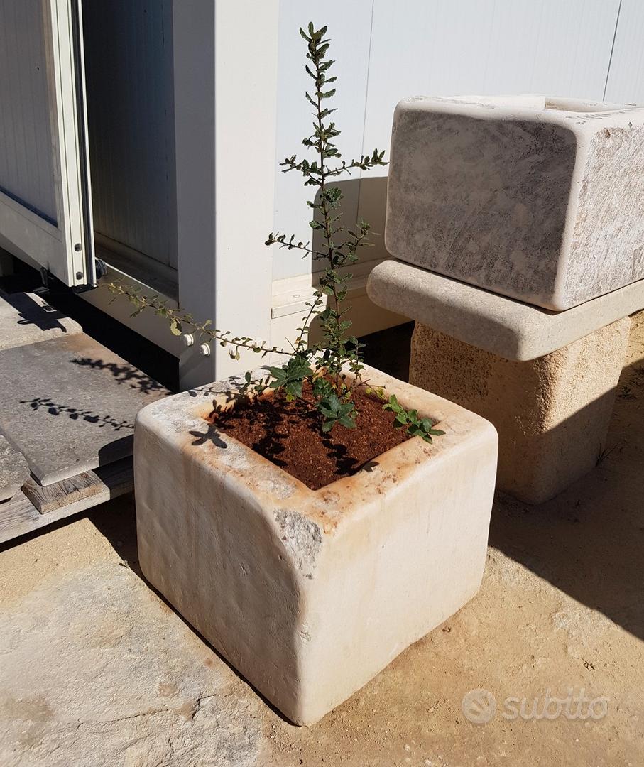Pilozza rustica forma quadrata in Pietra Leccese - Giardino e Fai da te ...