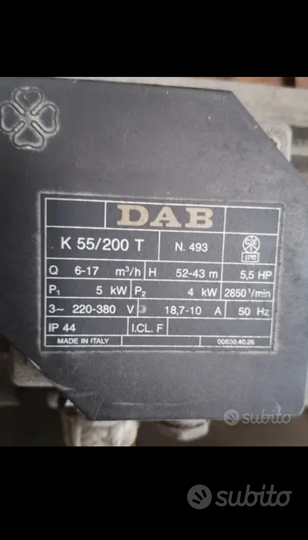 Pompa elettropompa Dab K55/200T 380v - Giardino e Fai da te In vendita a Padova