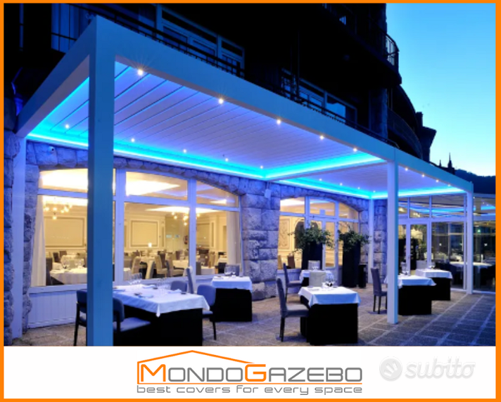 Subito - Mondo Gazebo..it - Pergola Bioclimatica motore LED RGB più ...