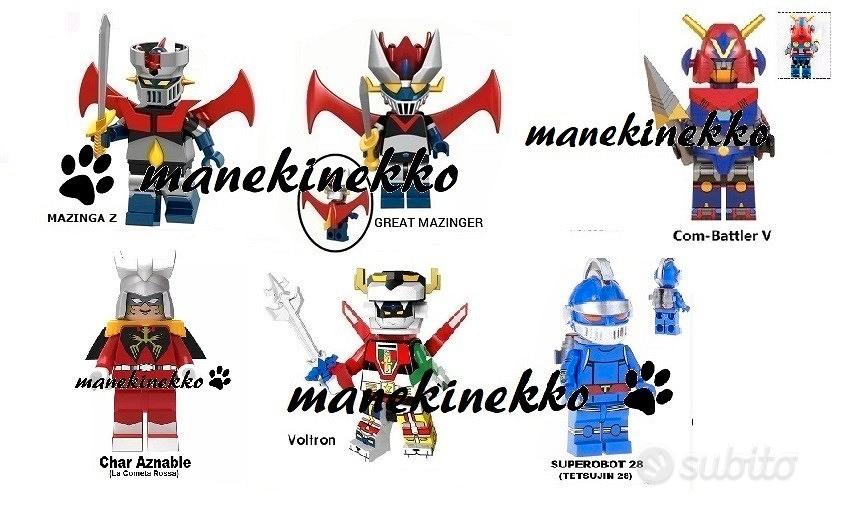 6-minifigure-robot-mazinga-voltron-simil-lego-new-collezionismo-in