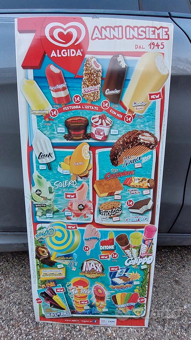 Tabella gelati Algida anniversario rara - Collezionismo In vendita a ...