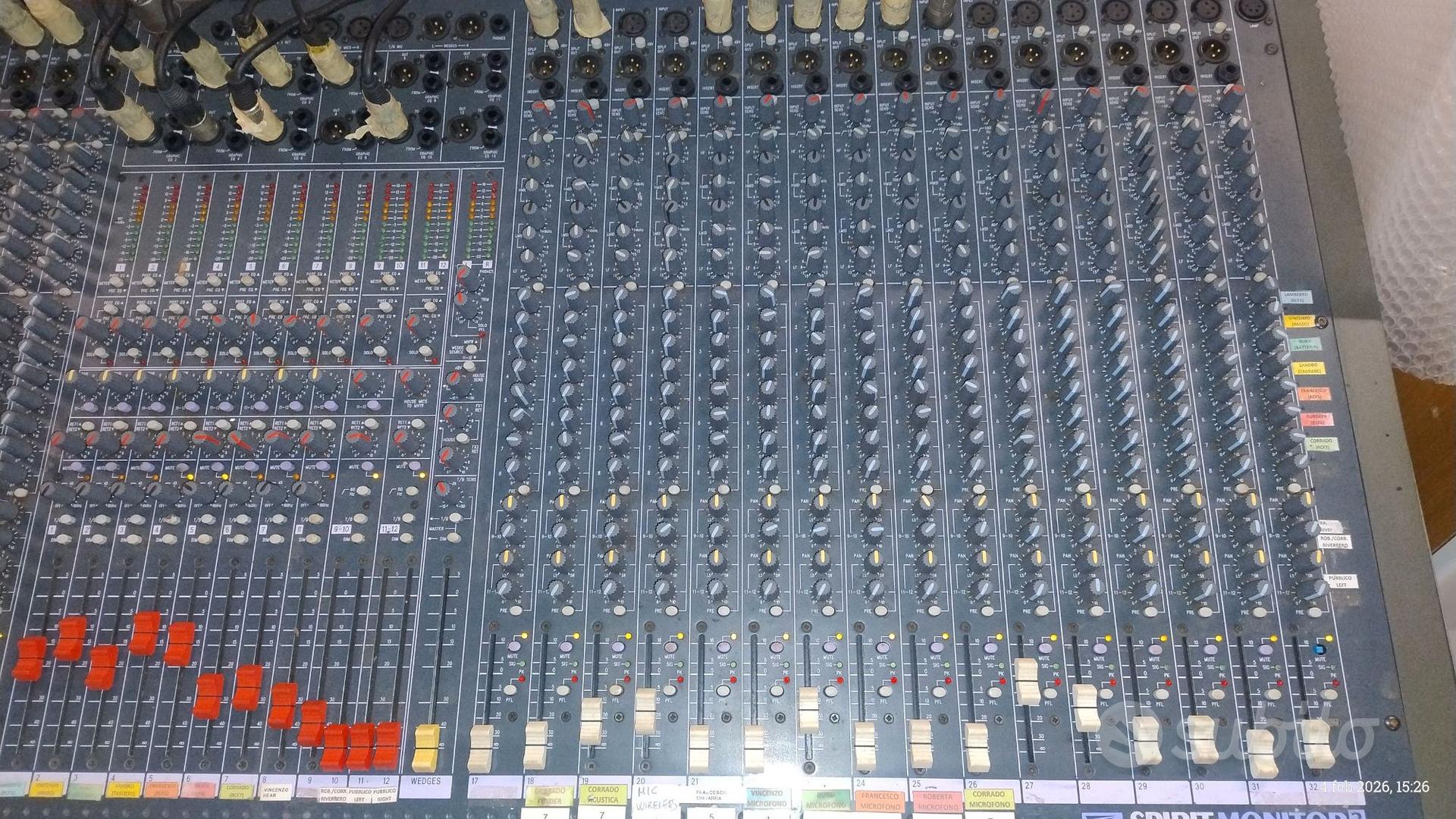 Mixer Soundcraft Spirit monitor 2-32 canali - Strumenti Musicali In ...