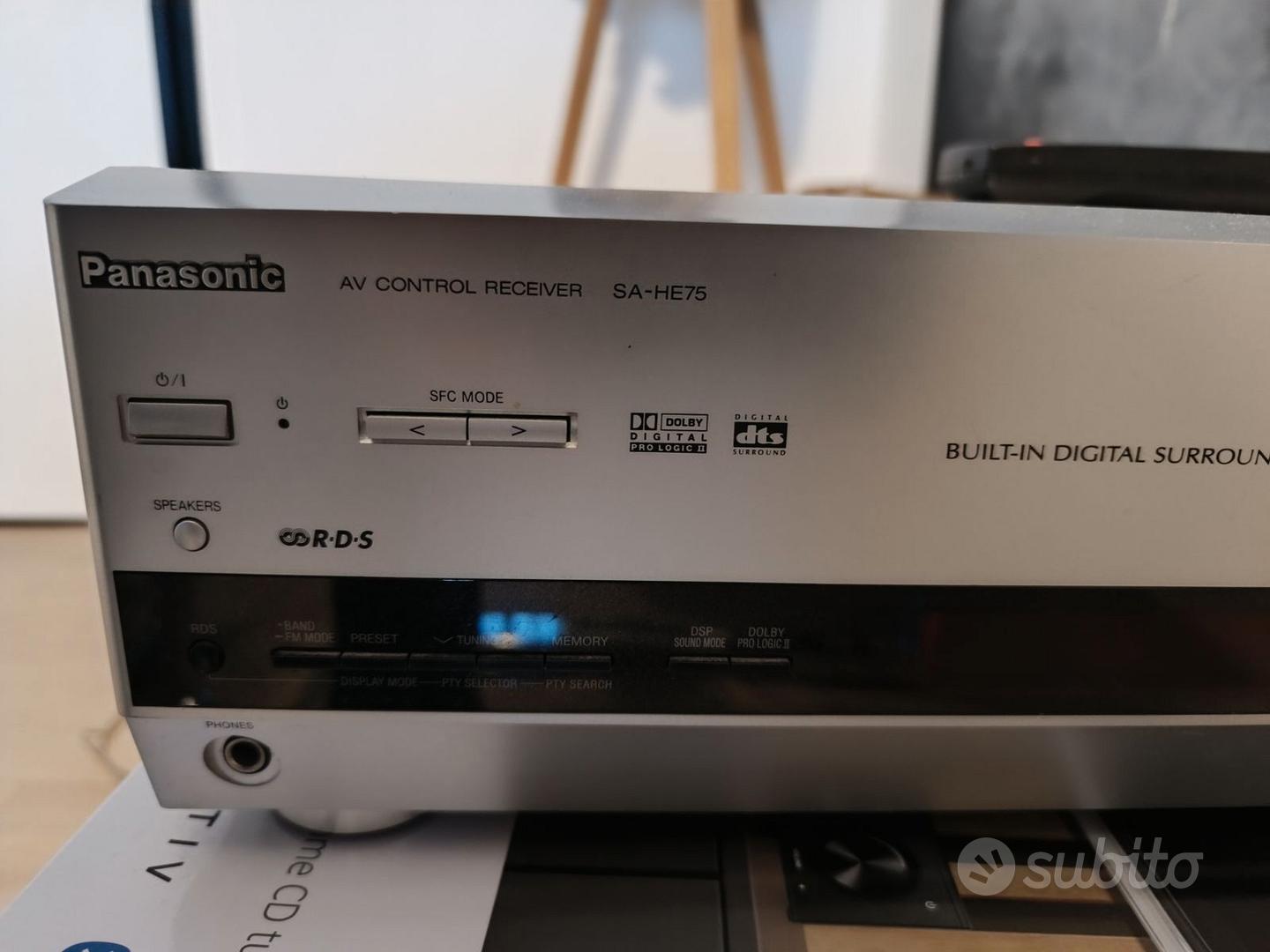 Panasonic SA-HE75 Ricevitore di controllo AV decod - Audio/Video In ...