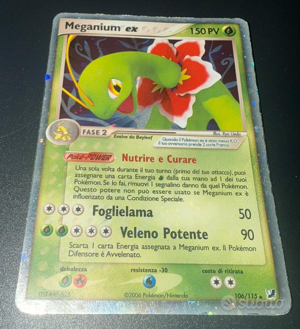 Carta Pokémon Meganium EX 106/115 - Collezionismo In vendita a Vercelli