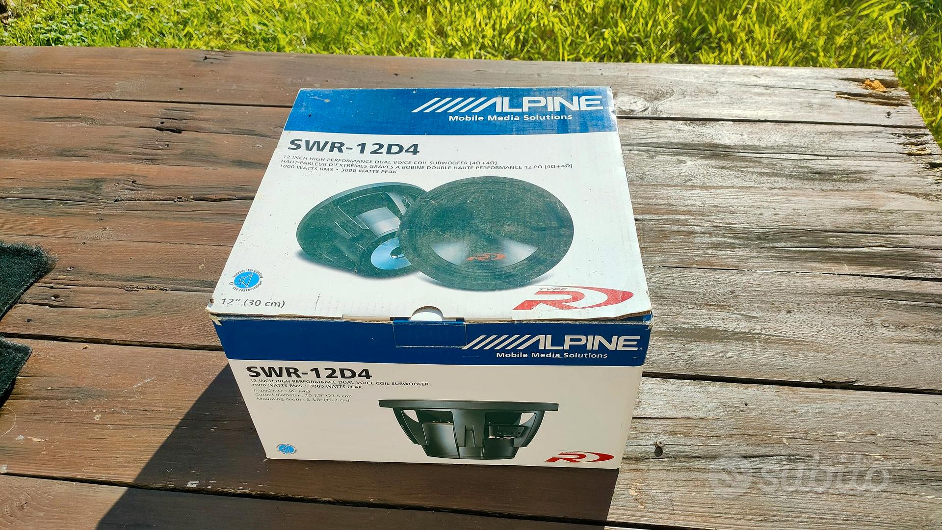 Subwoofer Alpine SWR 12-d4 - Audio/Video In vendita a Massa-Carrara