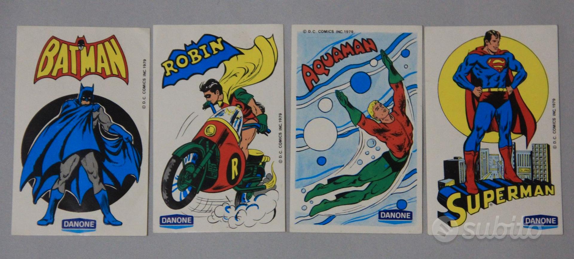 Adesivi Danone Batman e Robin anni 70 - Collezionismo In vendita a ...