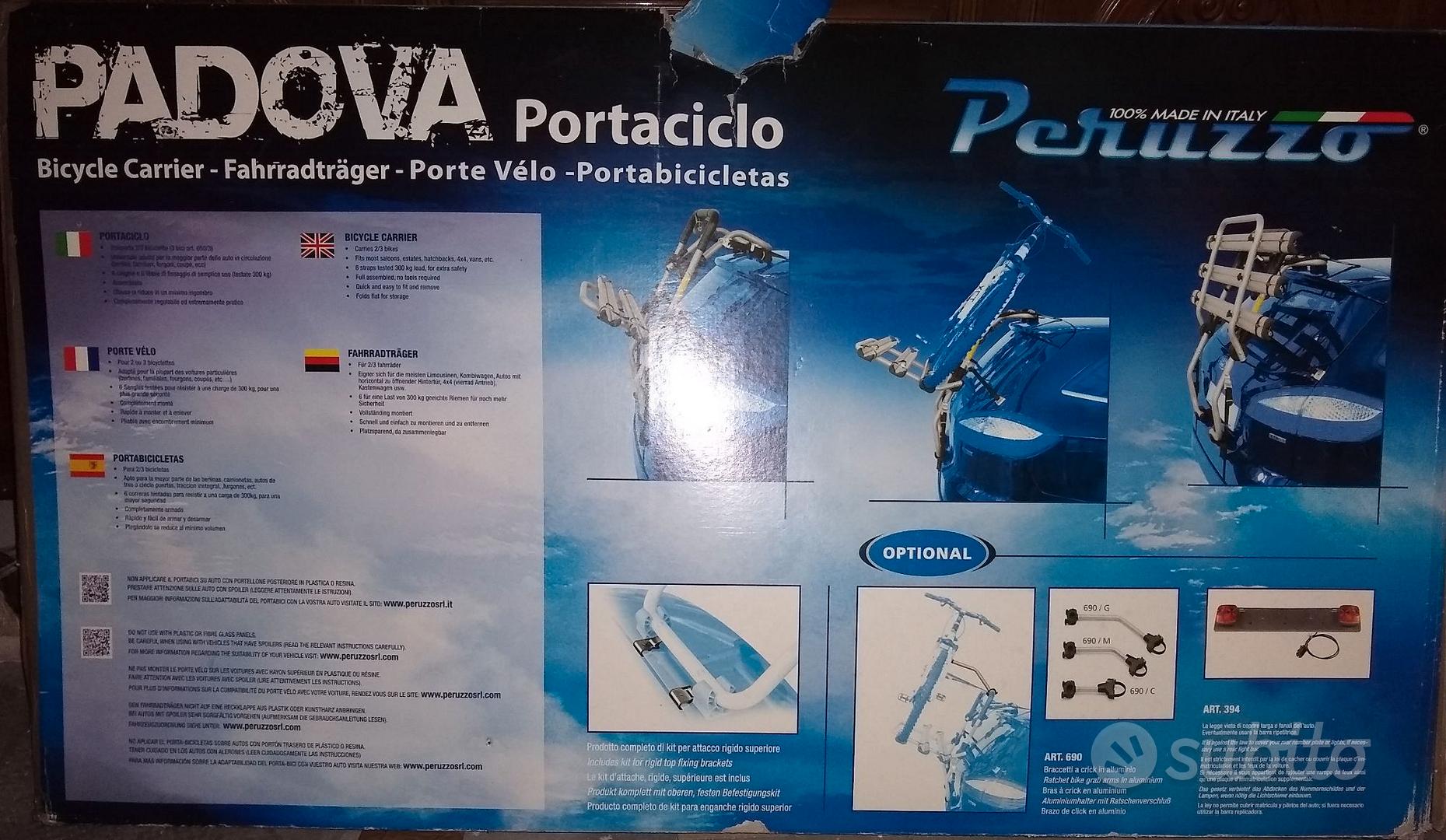 Portaciclo portabici Peruzzo mod. Padova 650/3 - Sports In vendita a Parma